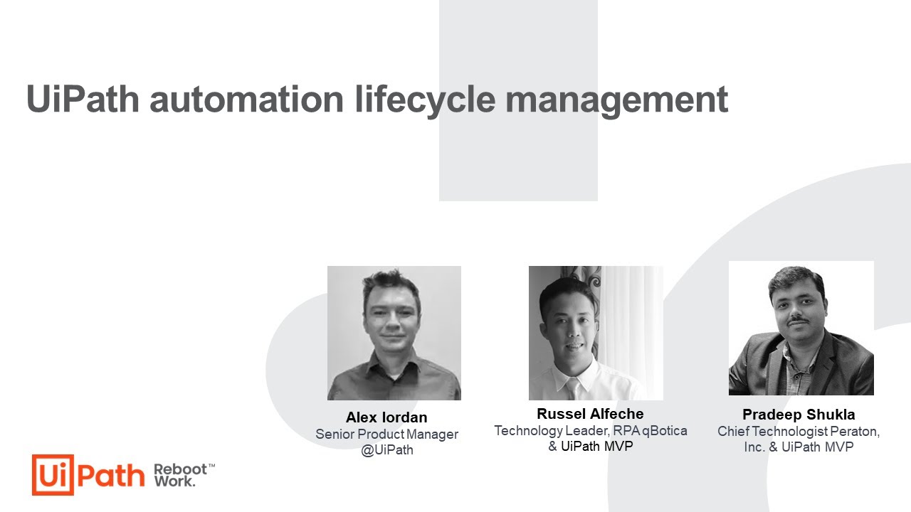 UiPath automation lifecycle management - YouTube