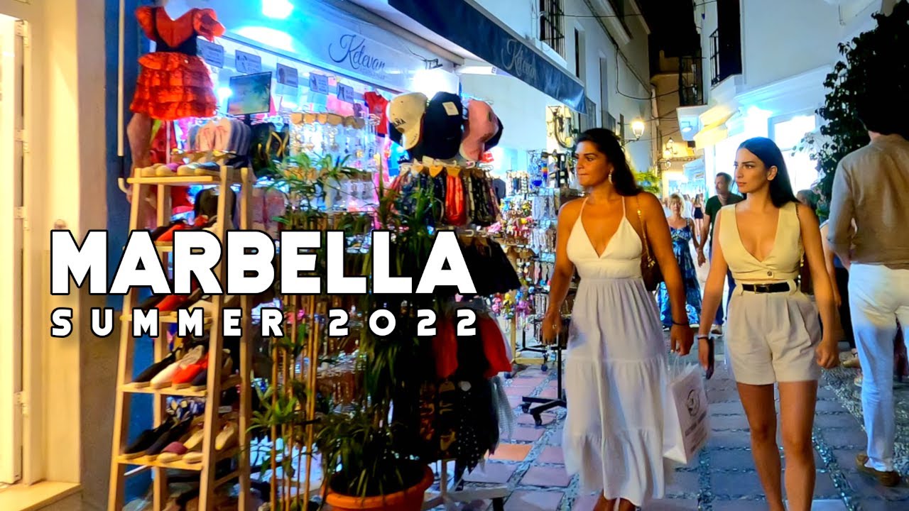 Marbella Spain Beautiful City Night Lights Summer 2022 July Update ...