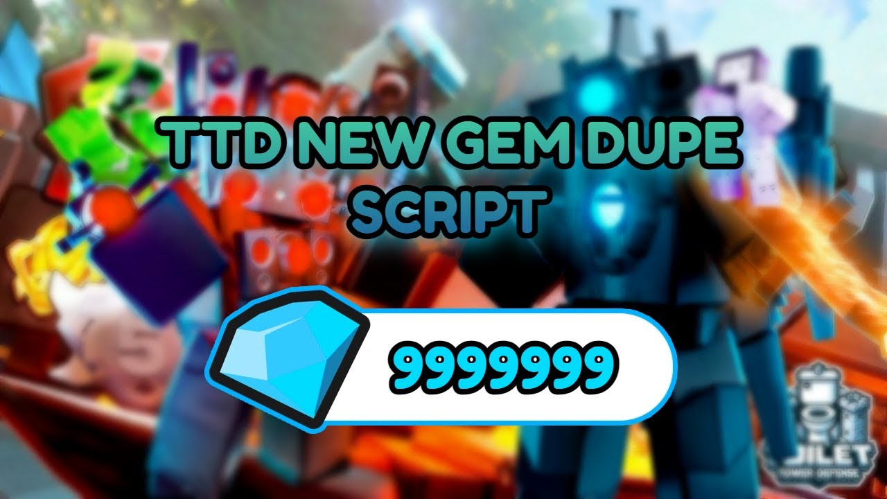 Toilet Tower Defense / GEM DUPE SCRIPT METHOD WORKING *2024* - YouTube
