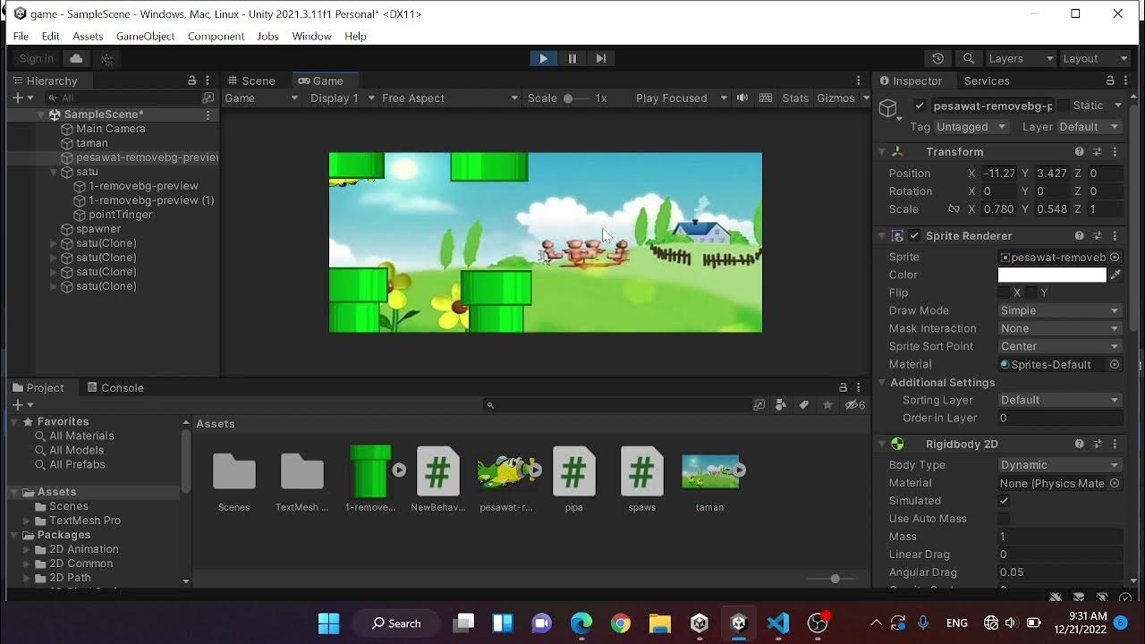 MEMBUAT GAME SEDERHANA DENGAN UNITY - YouTube