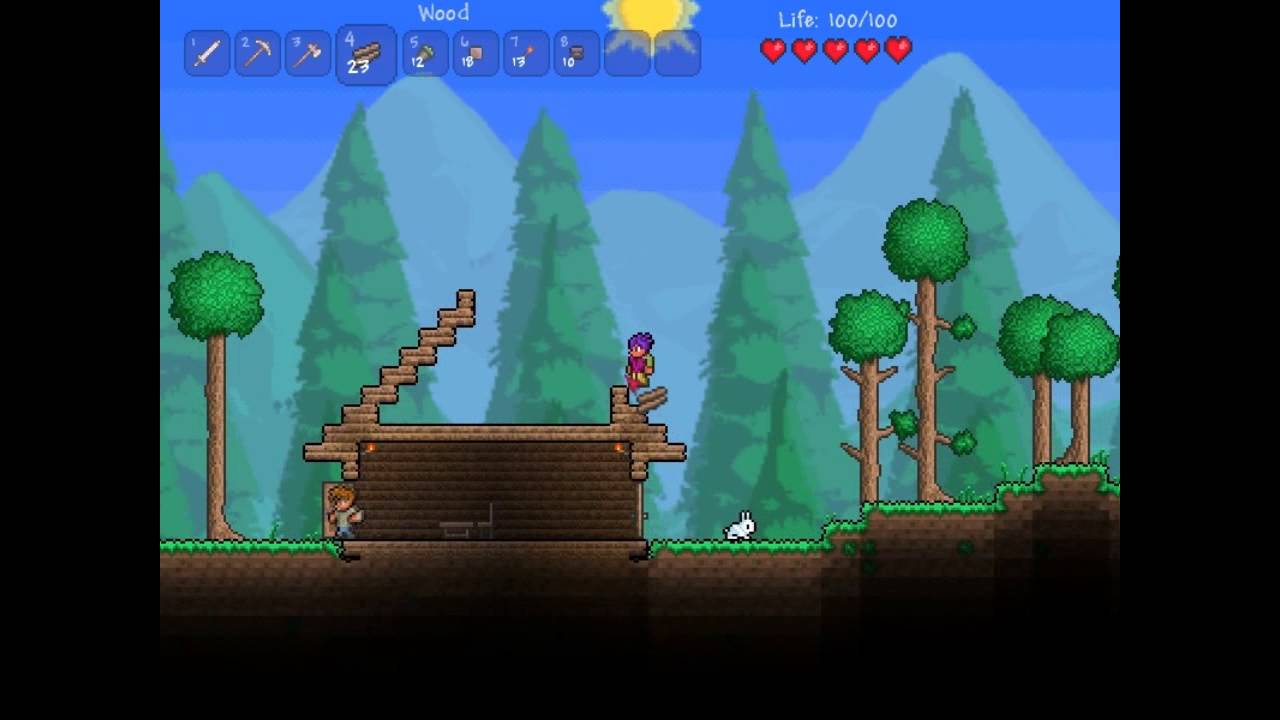 Terraria | How to build fast nice house :) - YouTube
