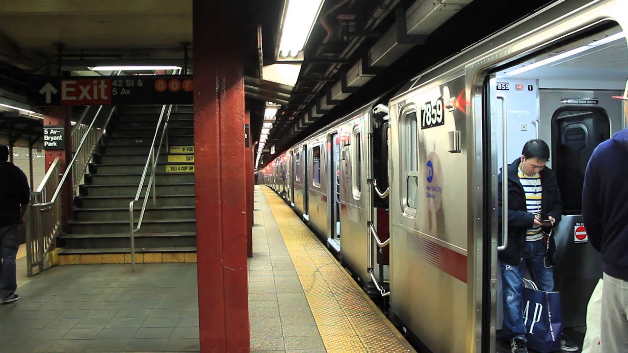 IRT Subway: R188 7876-71 / 7859-55 (7) Train at 5th Ave/E42nd St. - YouTube