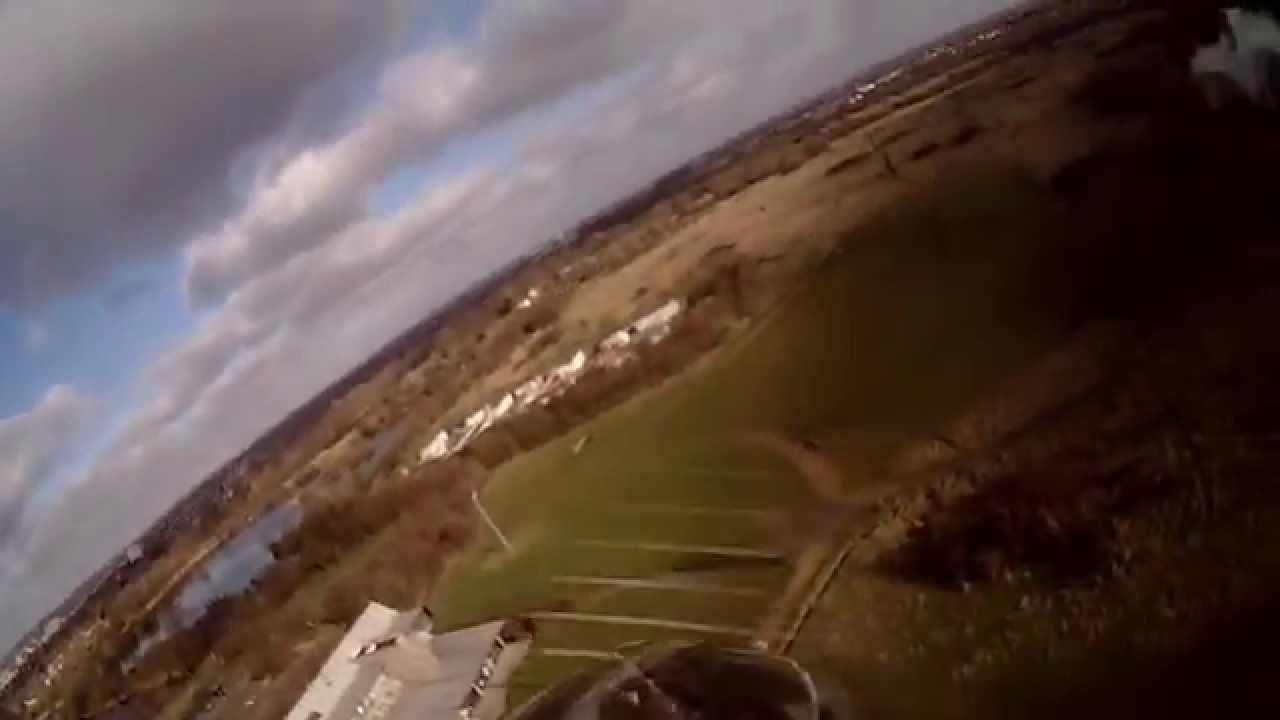 FMS Fox V-tail 800mm: Acrobatic winter flight with seagulls in view ...
