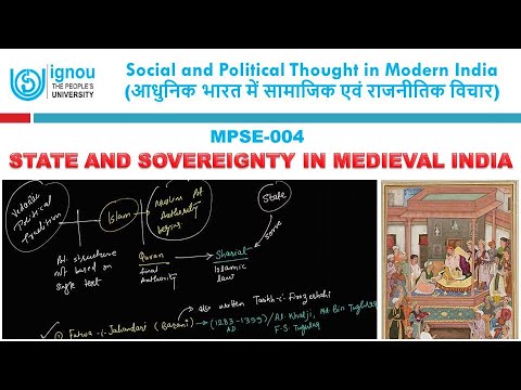 State and Sovereignty in Medieval India (MPSE 004 II Unit-1 II Part-3 ...