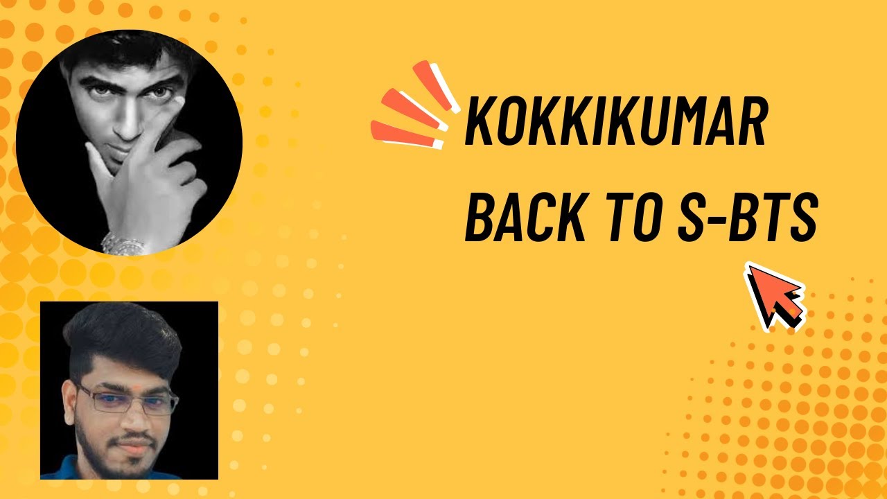 Kokkikumar Back to S-BTS ️ #madan #kokkikumaryt #bgmilivetamil - YouTube