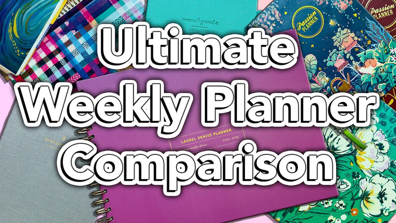 The ULTIMATE Weekly Planner Comparison - YouTube