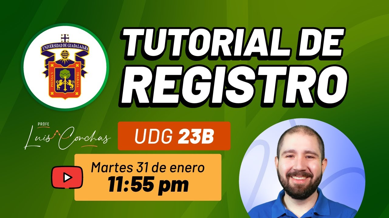 Cómo registrarse al examen UDG -23B - YouTube