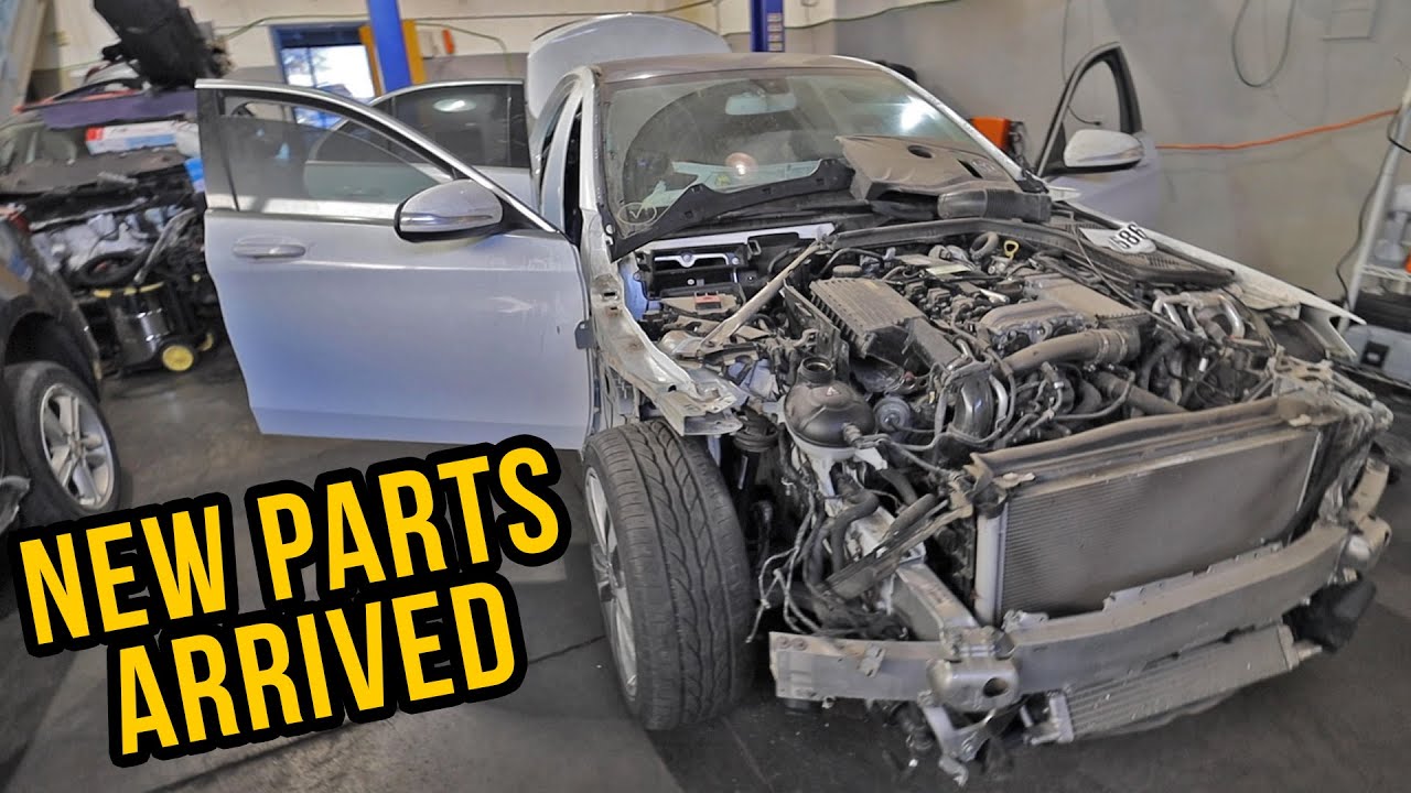 Rebuilding my new 2015 Mercedes Benz C 300 // Part 2 - YouTube