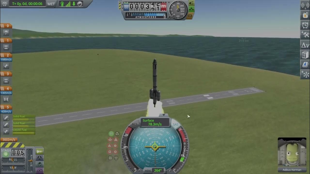 Making a rocket to go to space and back in Kerbal Space Program! - YouTube
