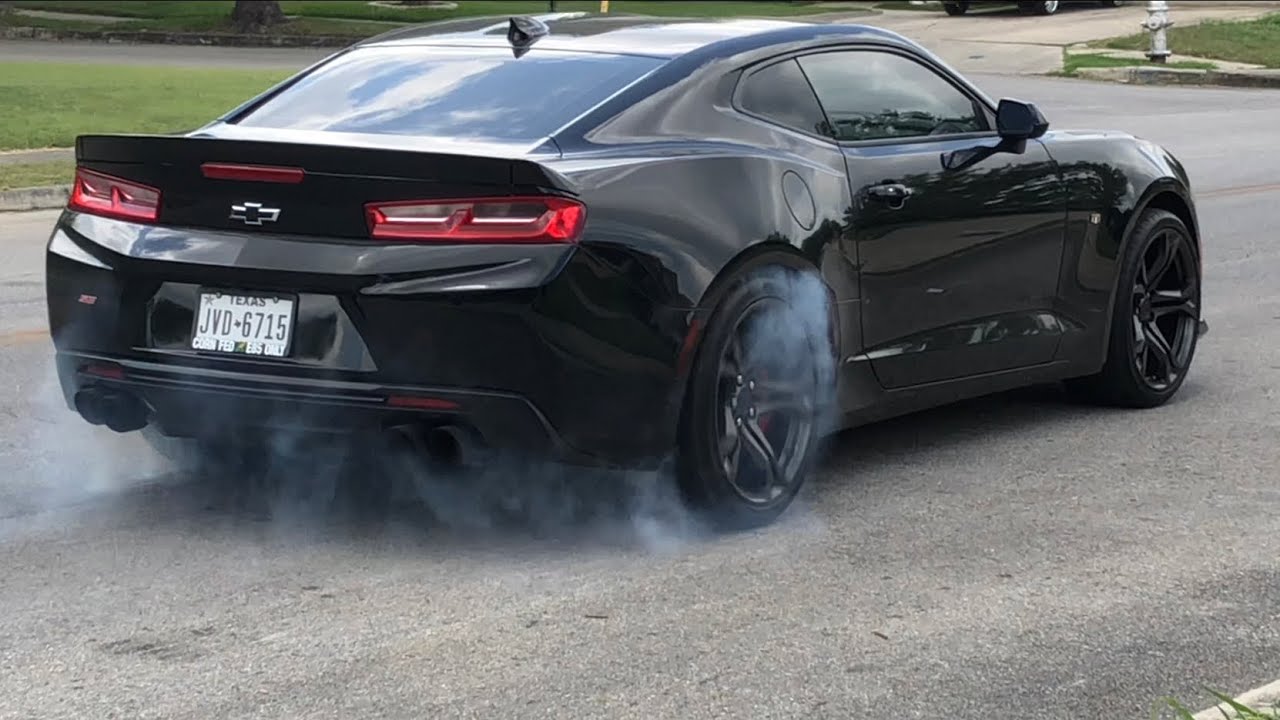 FBO Cammed 2017 Camaro SS 1LE Burnout - YouTube