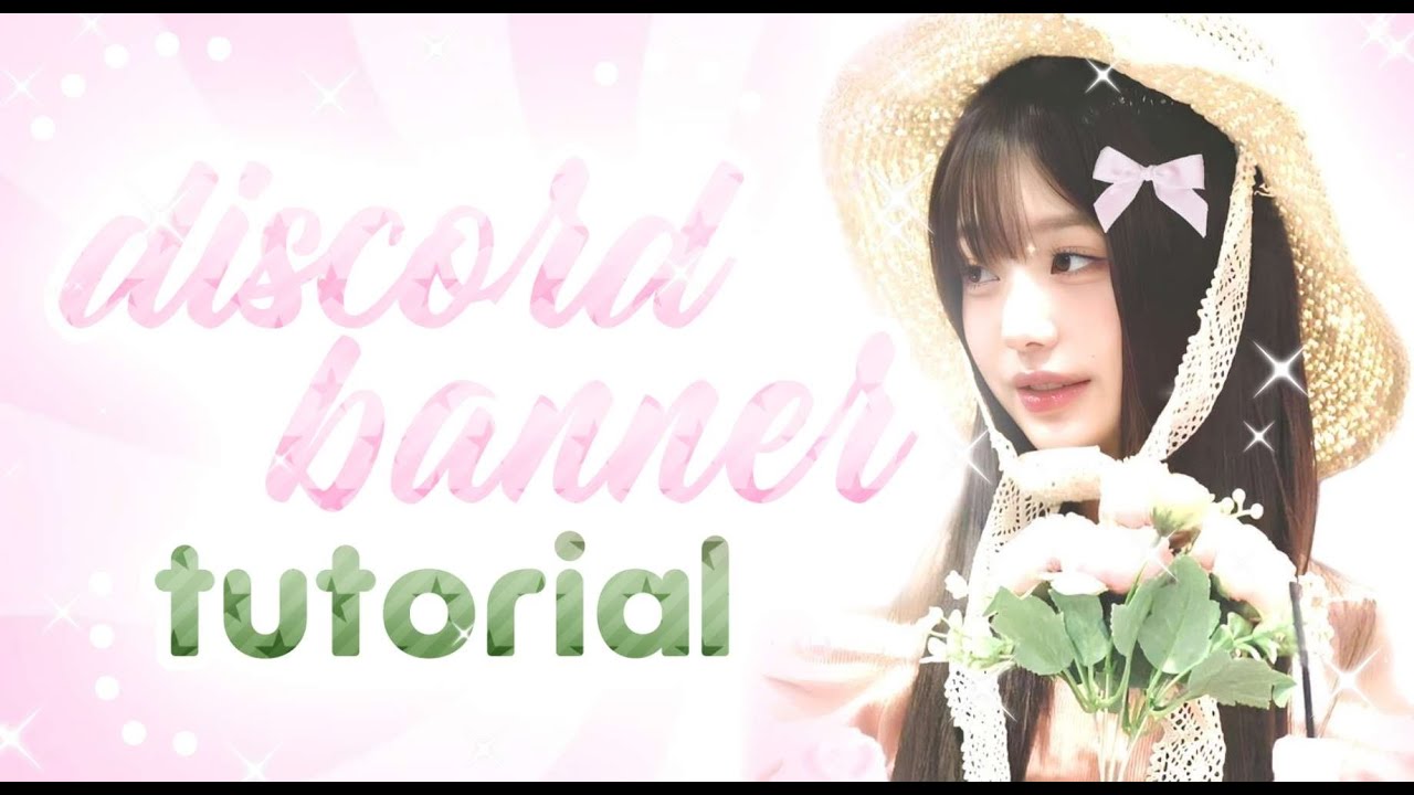K-pop Discord GFX Banner Tutorial 🎀 « » - YouTube