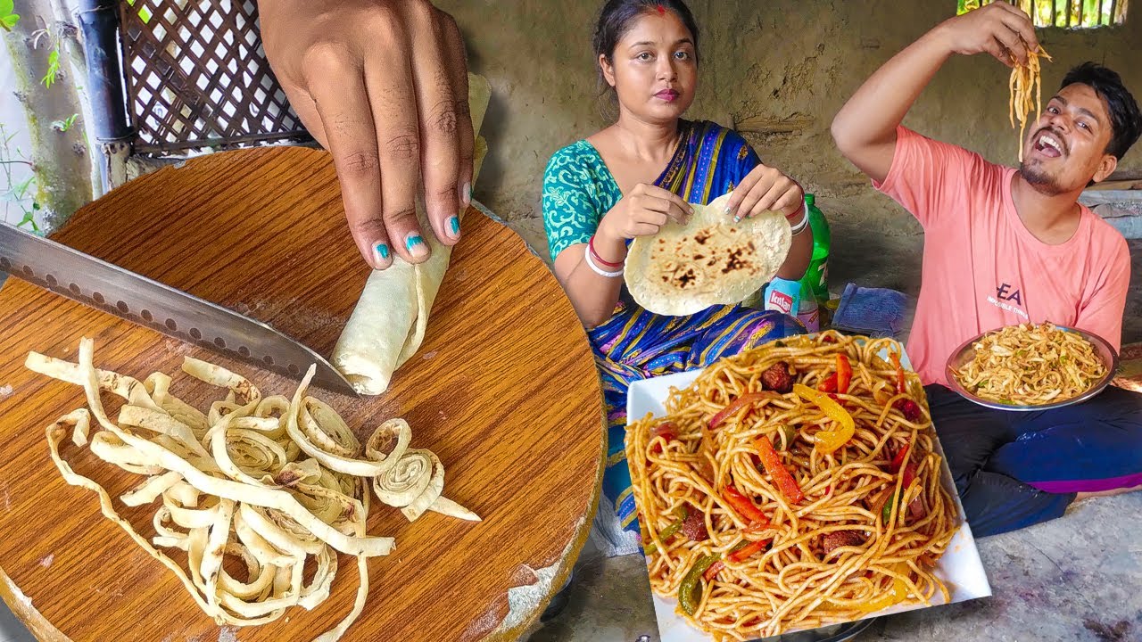 বাসি রুটির চাউমিন ️বাসি রুটি আর ফেলব না│Chow Mein Recipe│Breakfast ...