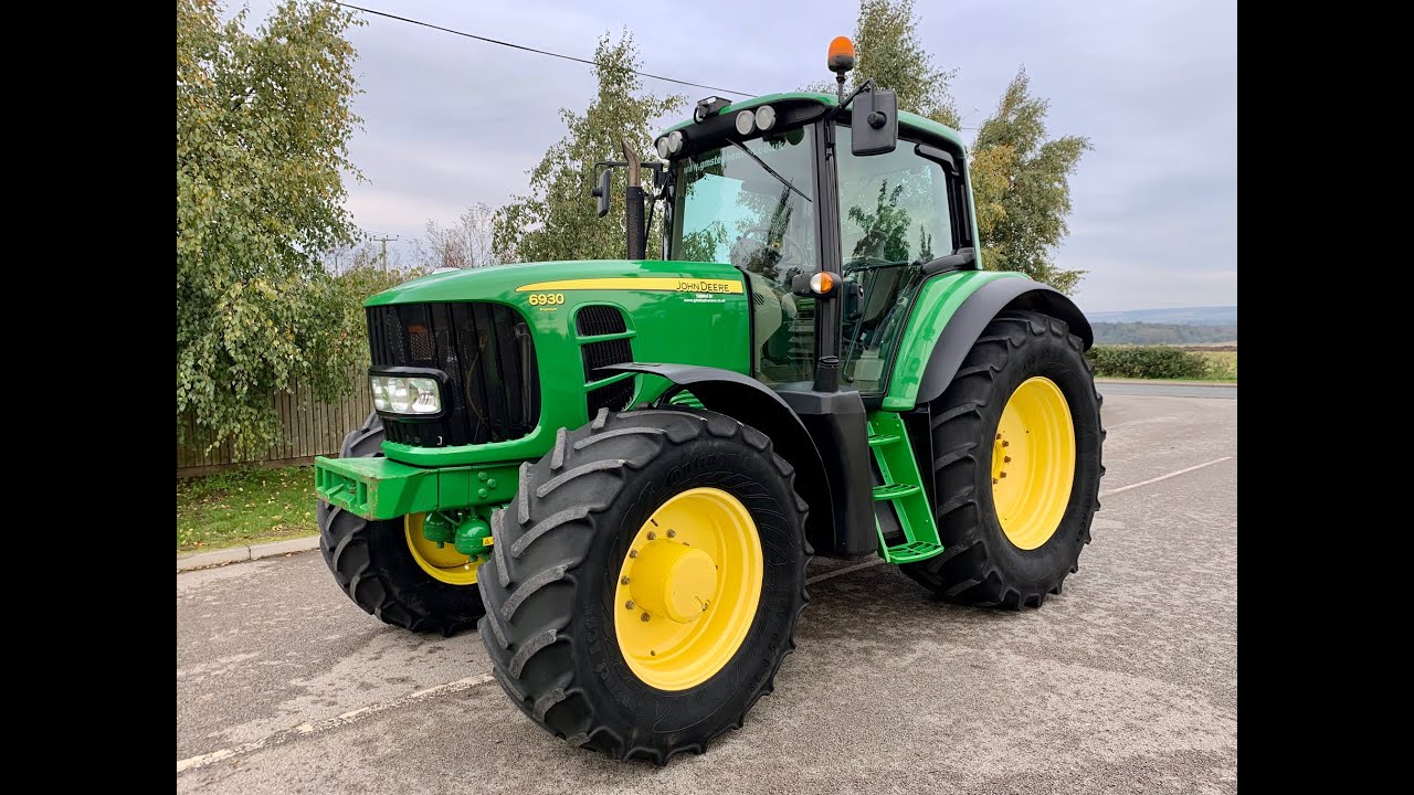 John Deere 6930 Premium tractor walk around video - YouTube