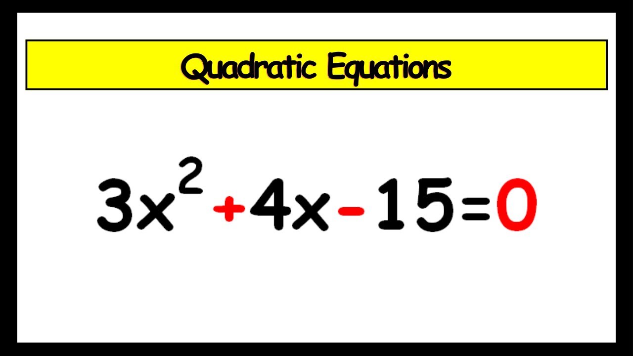 🔴Solve Quadratic Equations by Factoring | Simple Trick - YouTube