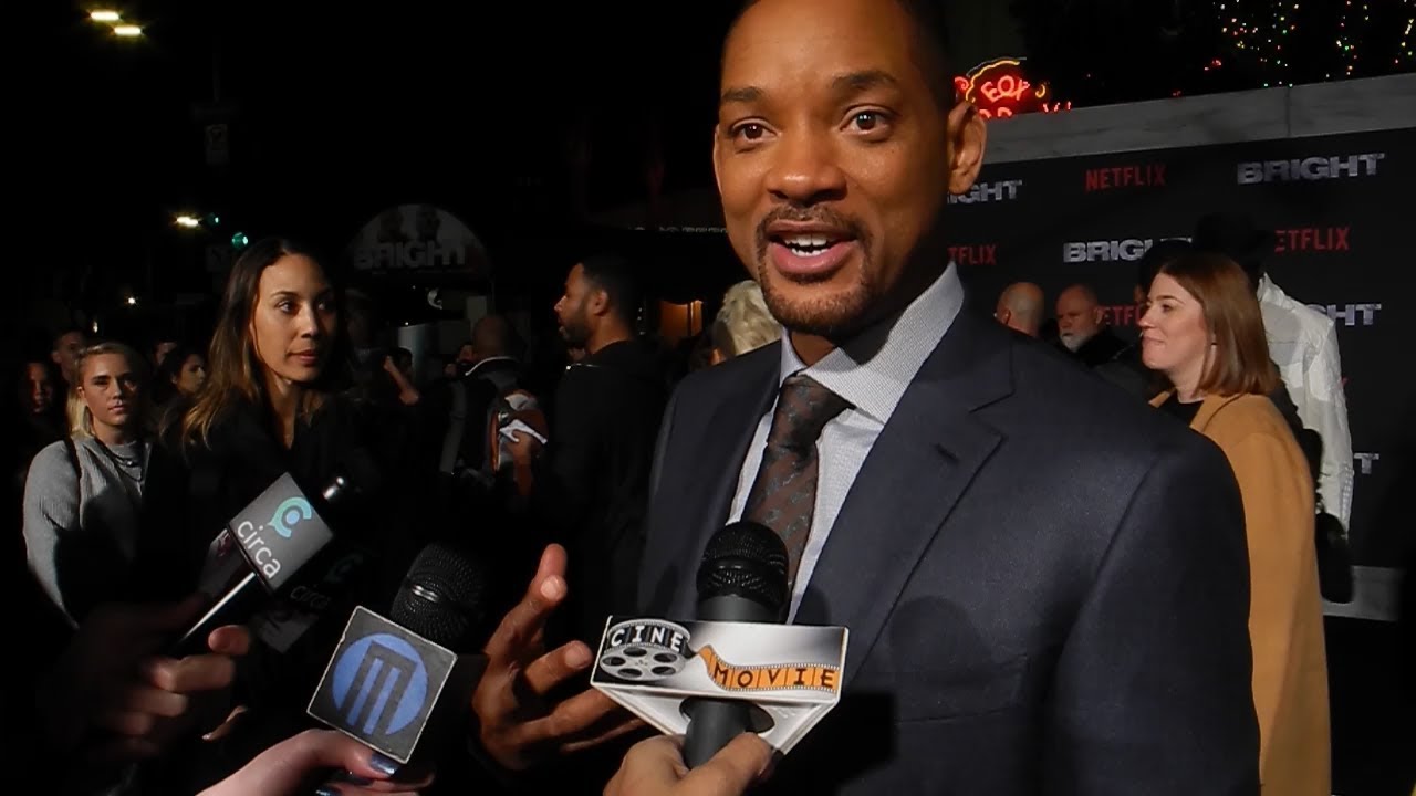 Interview with Will Smith and Grey At the Hollywood Premiere of Bright ...