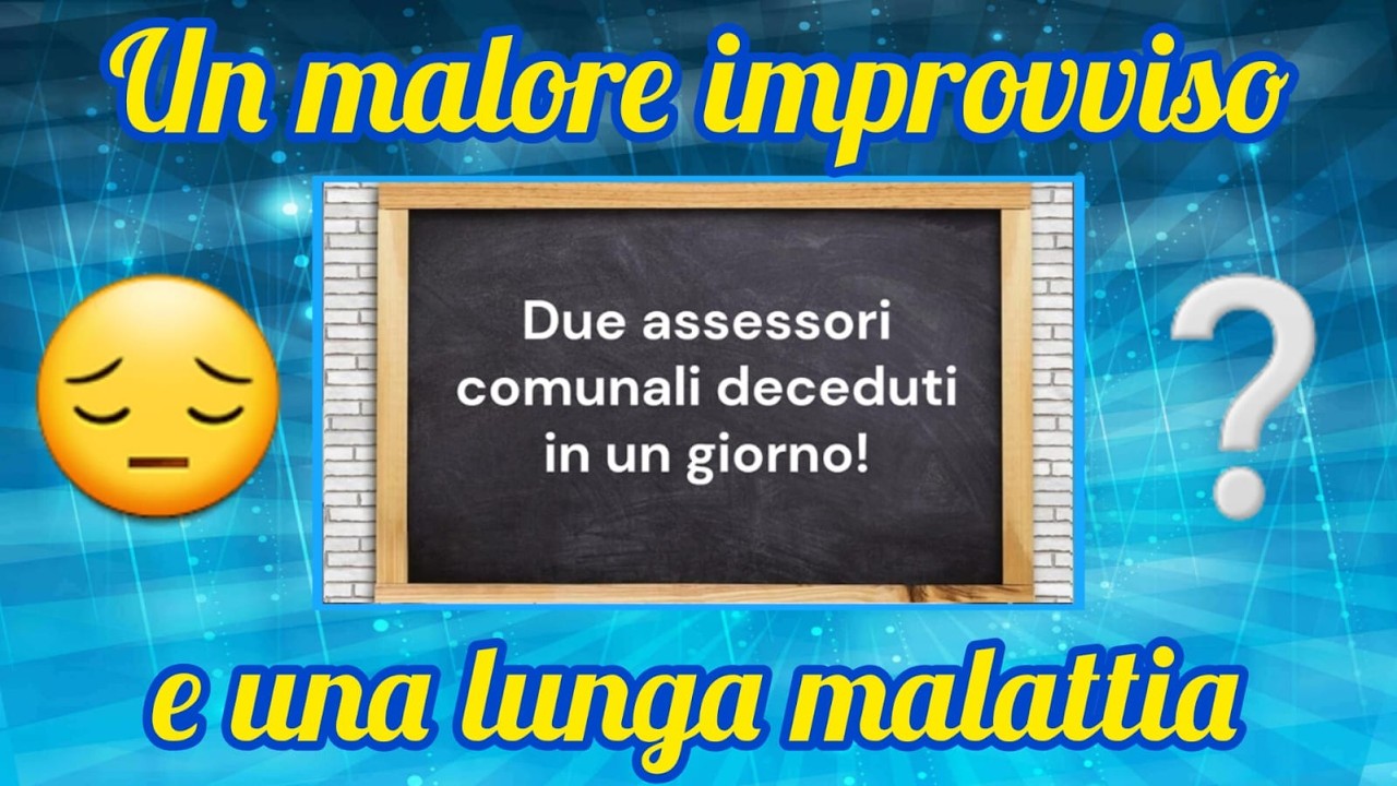 Deceduti due assessori comunali in un giorno! - YouTube