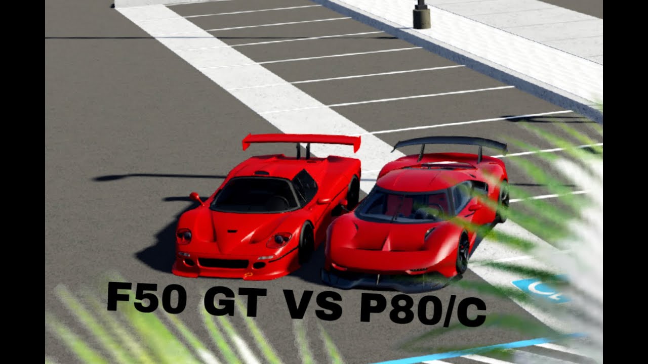 Ferrari P80/C VS Ferrari F50 GT | Driving empire - YouTube