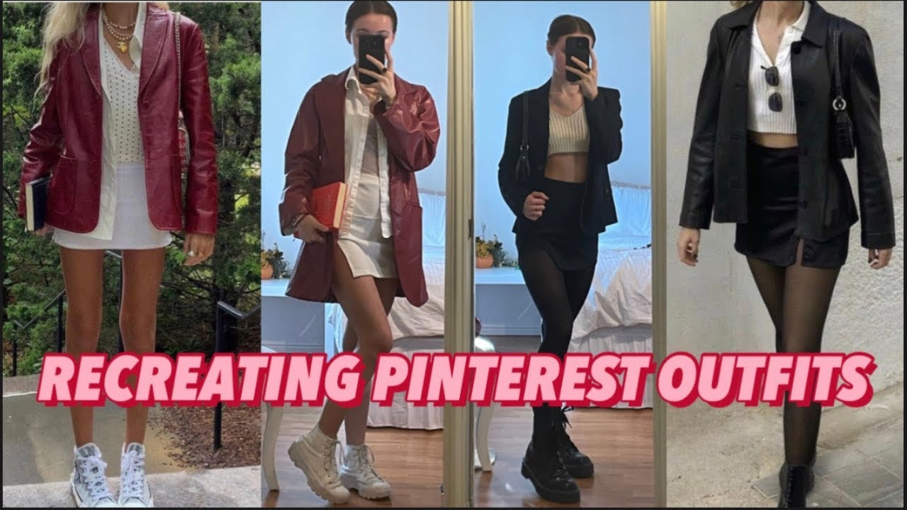 RECREATING ICONIC AND TRENDY PINTEREST OUTFITS *best decision ever ...