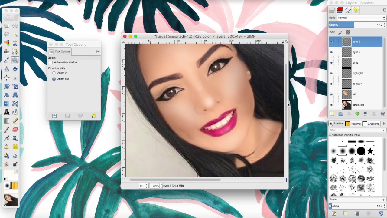 IMVU Repaint Using GIMP (Speed Paint) - YouTube
