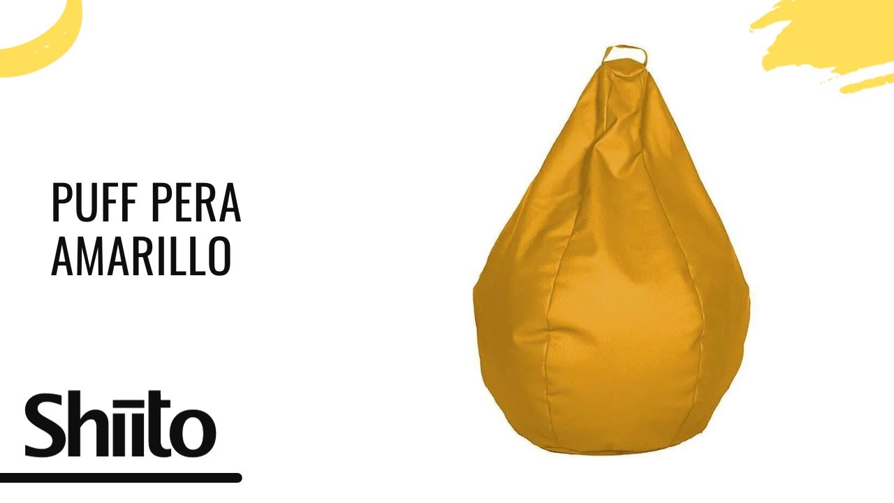 Puff Pera DREAM Grande BAVE DECOR en Color Amarillo - YouTube