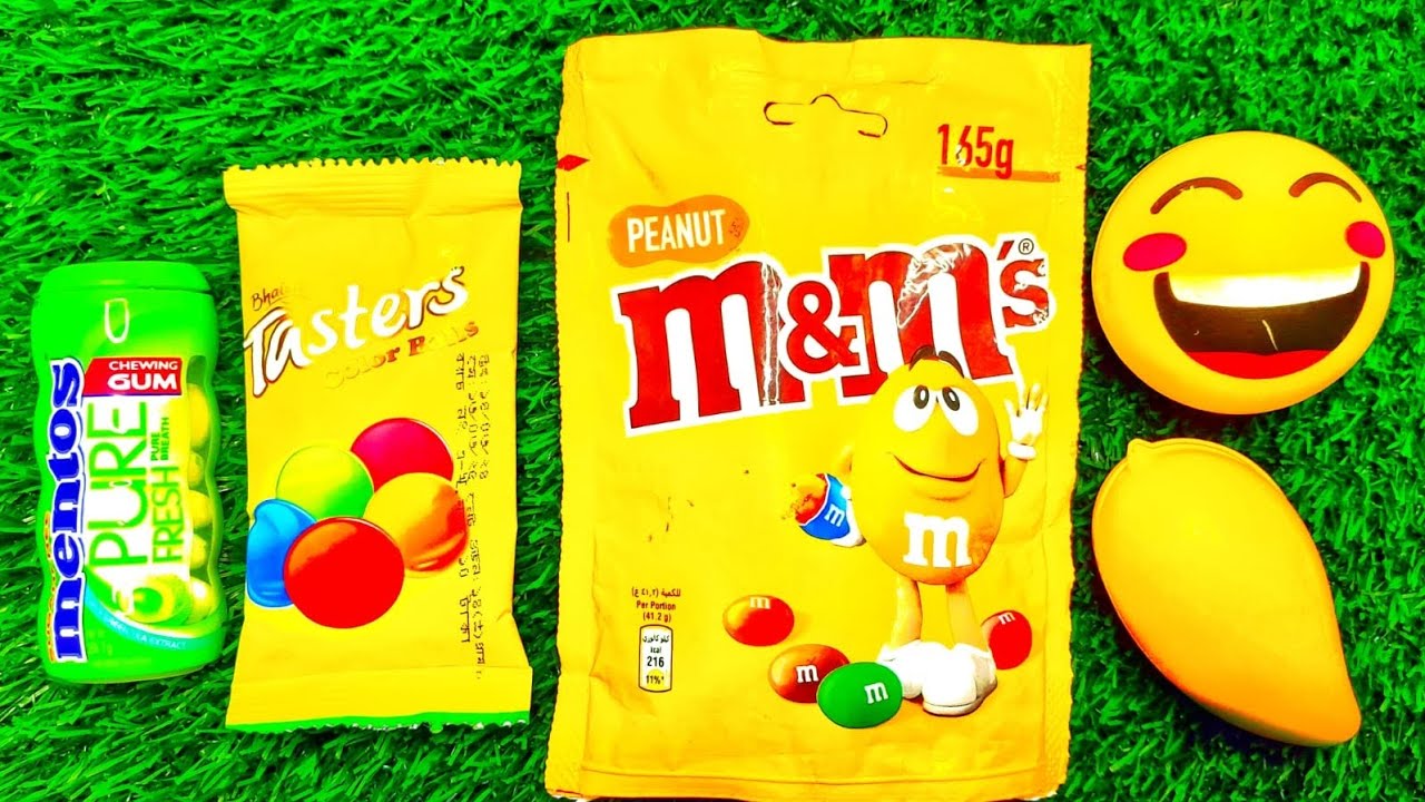 Some Lot's Of rainbow 🌈 candy , M&M chocolate, Mentos ,Toys 🪀 mixing ...