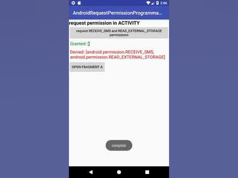 [Android][Development] Request runtime permission - YouTube