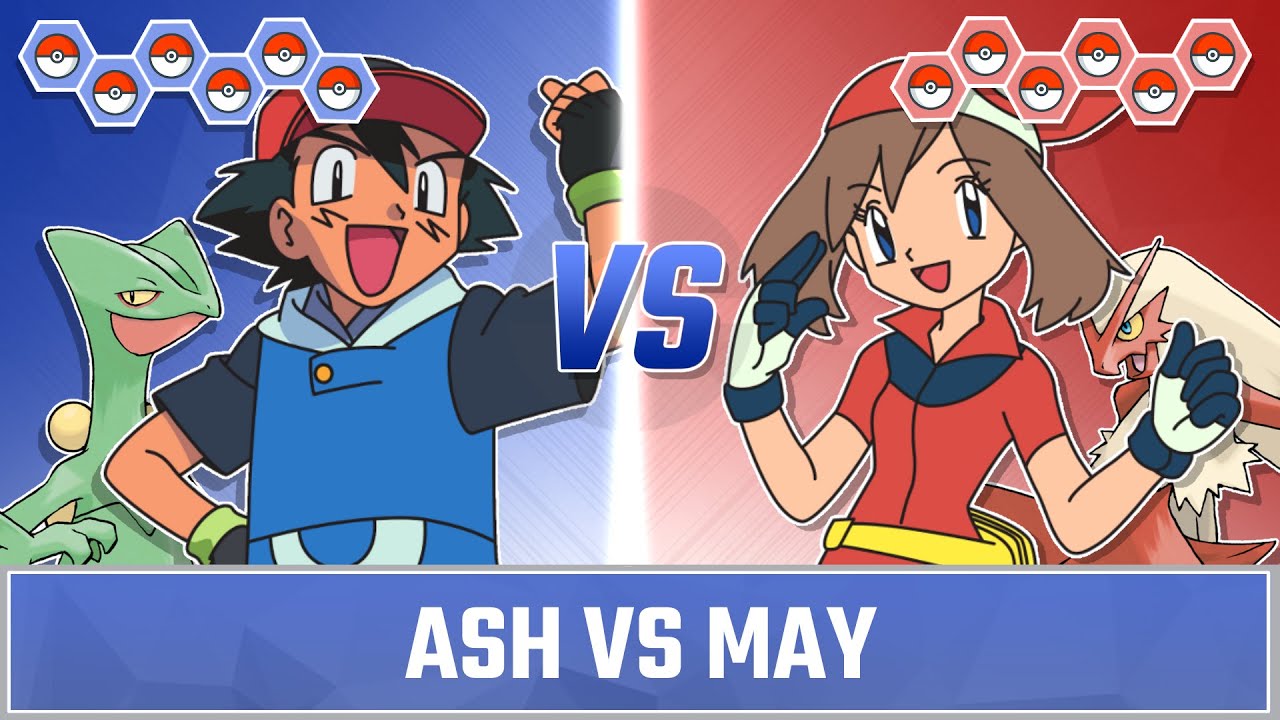 Hoenn Pokemon Battle: Ash vs May - YouTube