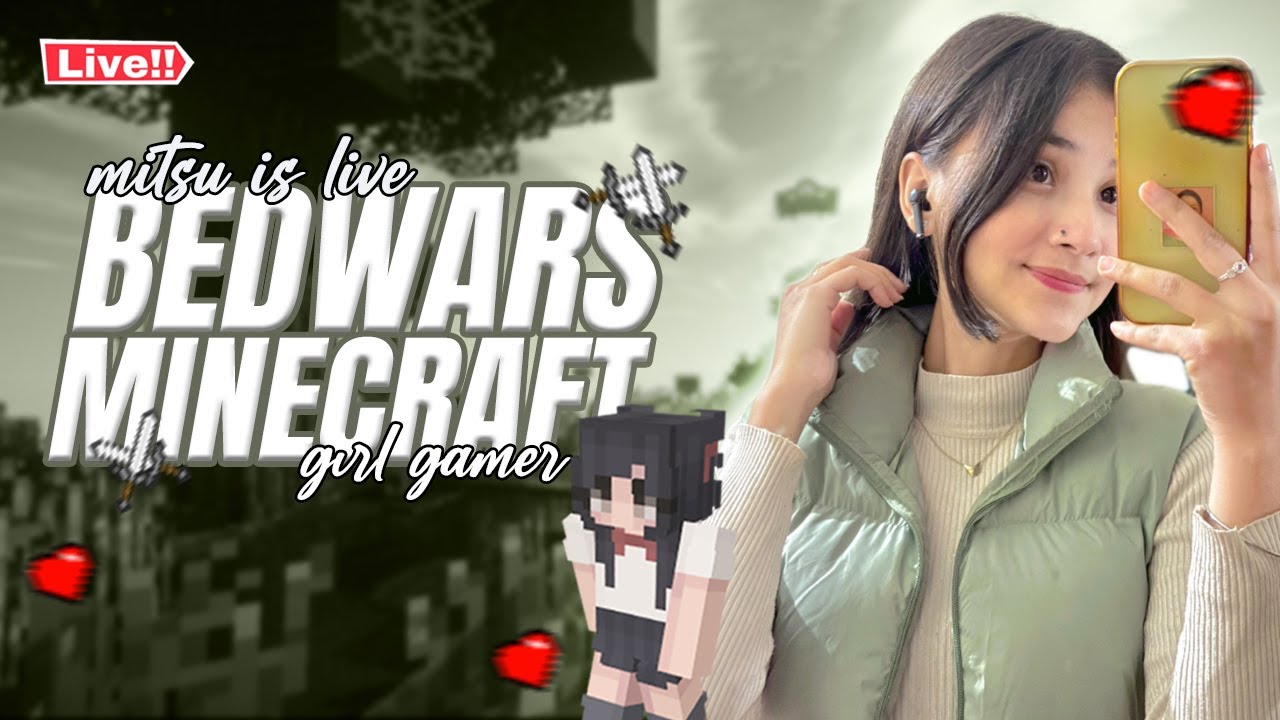 🔴 BEDWAR MINECRAFT | FACE CAM LIVE | Girl Gamer - YouTube