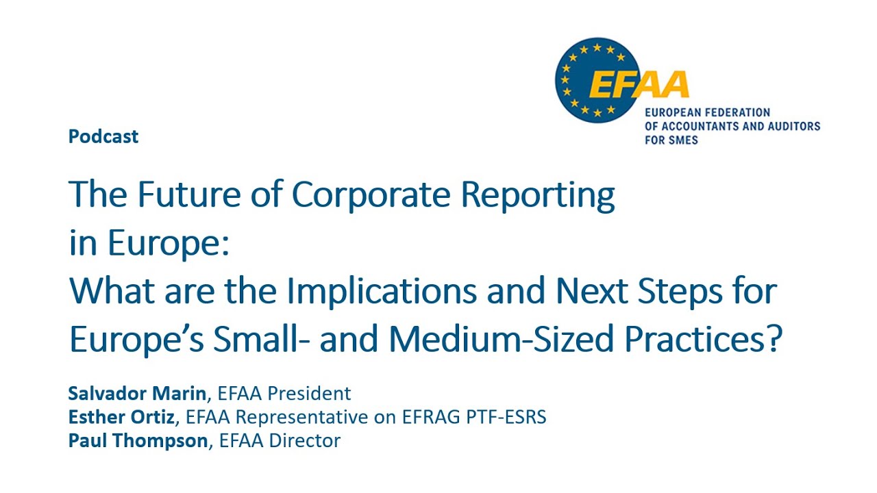 EFAA for SMEs: Podcast n° 1 - 27 October 2021 - YouTube
