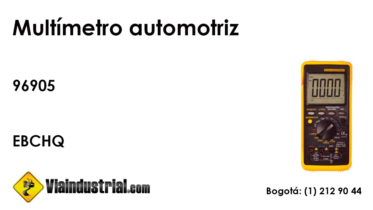 Multímetro automotriz 96905 de EBCHQ - YouTube