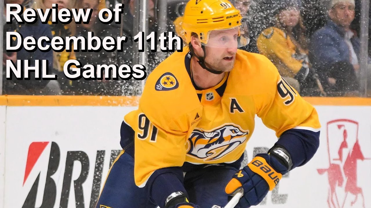 Review of December 11th NHL Games - YouTube