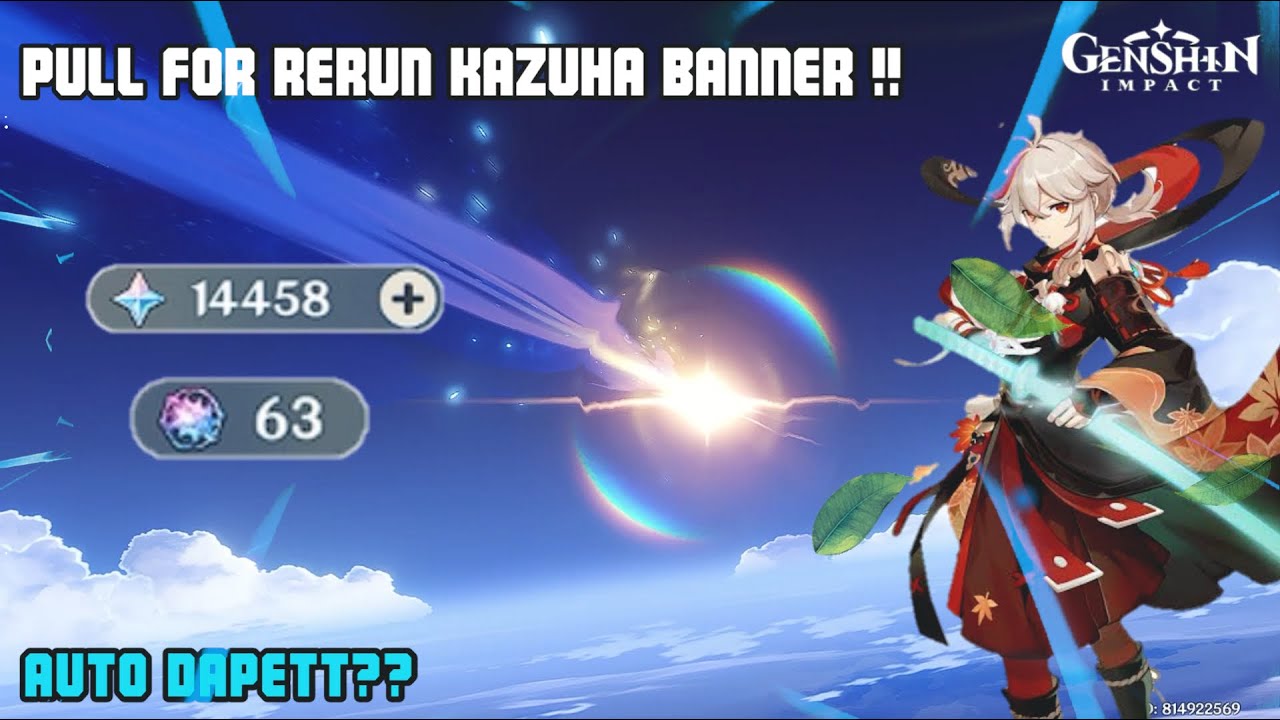 PULL FOR RERUN KAZUHA BANNER - GENSHIN IMPACT - YouTube