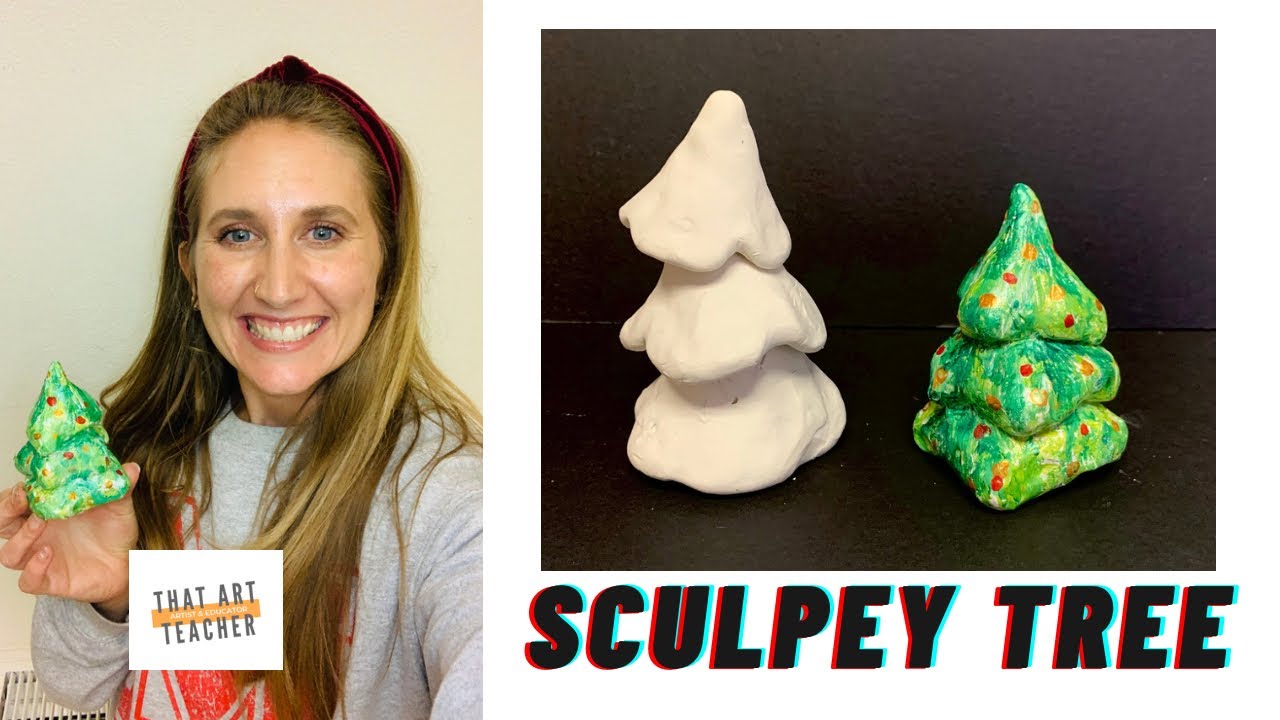 How to Make a Christmas Tree out of Polymer Clay | Easy Clay Tutorial ...