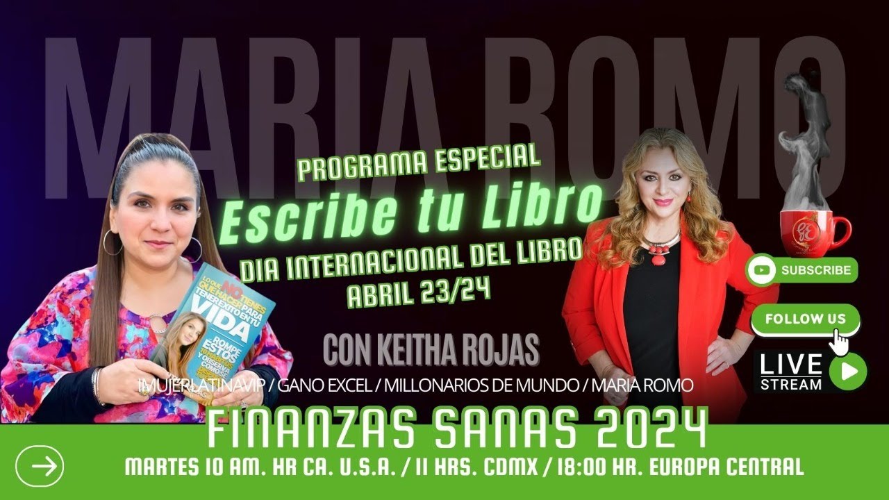 ESCRIBE TU LIBRO ! PROGRAMA ESPECIAL - YouTube