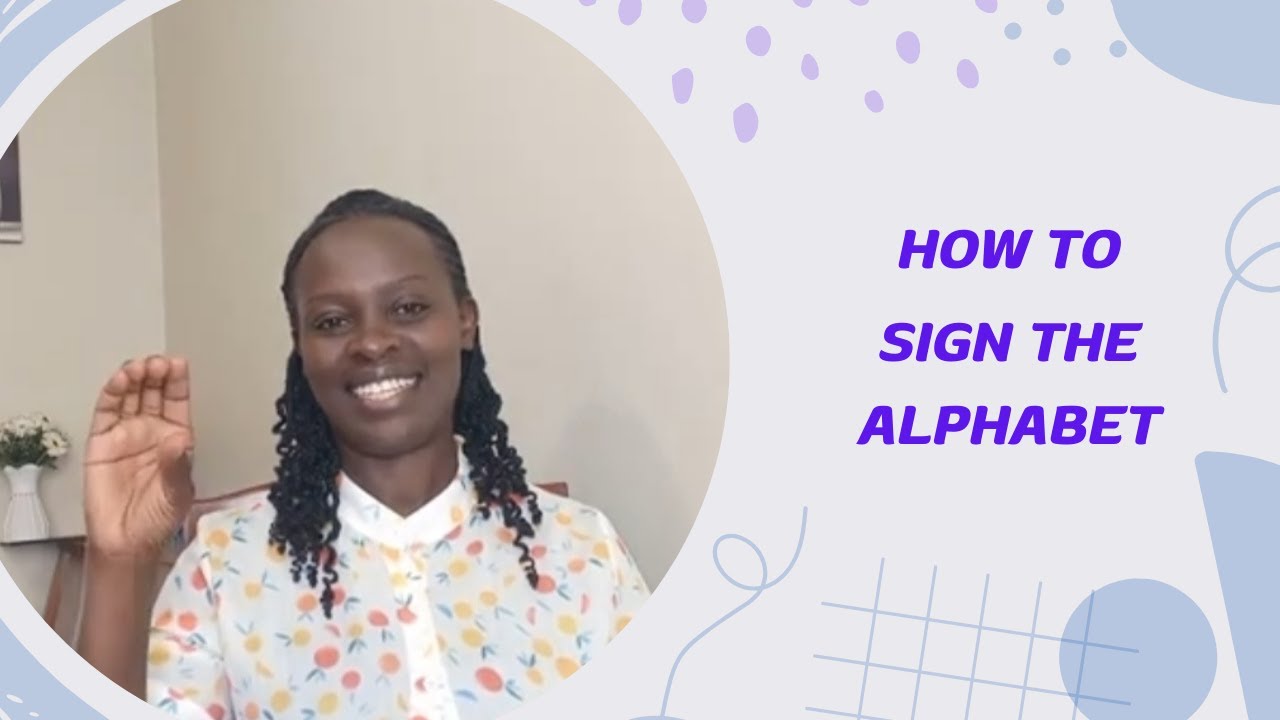 How to sign sign the alphabet in sign language - YouTube