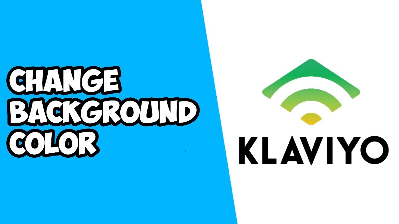 How To Change Email Background Color In Klaviyo YouTube How To Change Email Background Color In Klaviyo YouTube