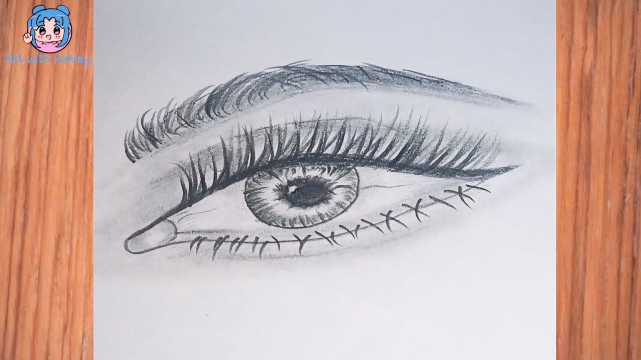 How to draw an eye (very easy) for beginners step by step - YouTube