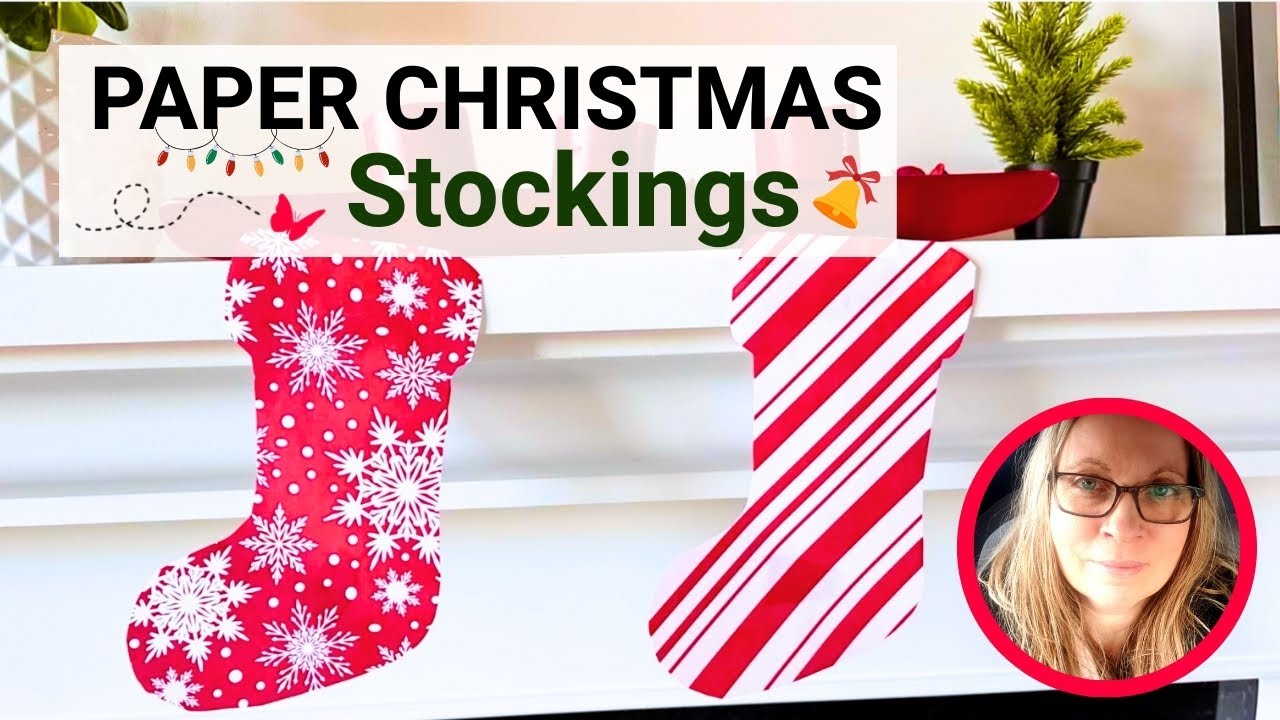 How to Make Paper Christmas Stockings, Fun Christmas Activity, Easy and ...