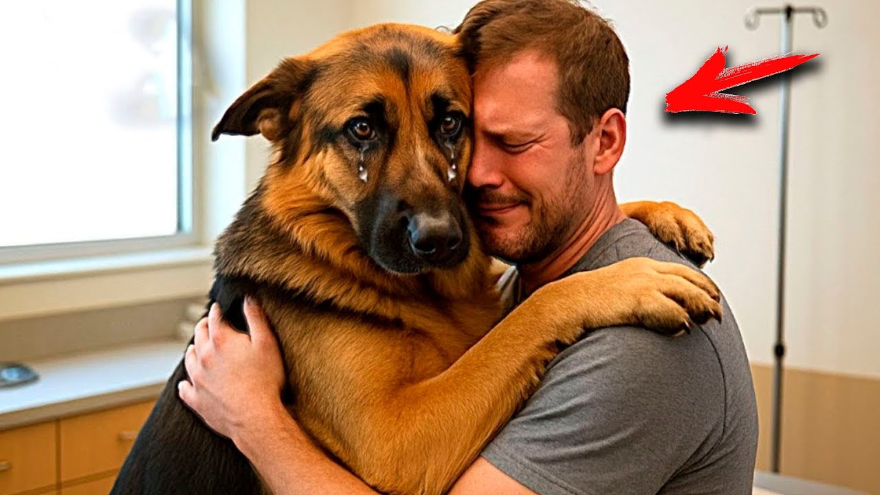 Fading Dog Embraces Its Owner Before Euthanasia But The Veterinarian ...