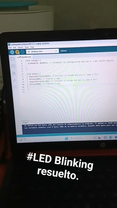 LedBlinking resuelto, como hacer parpadear un led con Arduino. #viralvideo #ingenieria - YouTube