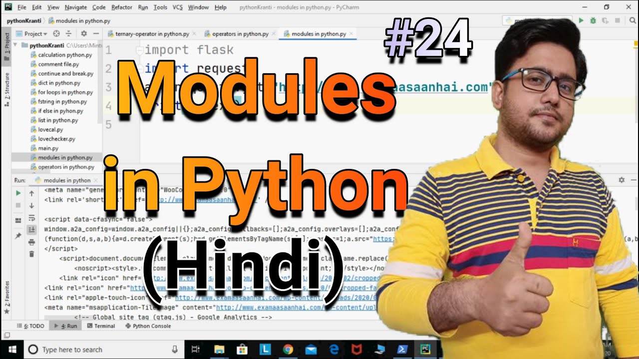 Modules In Python Python Tutorial For Absolute Beginners In Hindi Modules In Python Python Tutorial For Absolute Beginners In Hindi