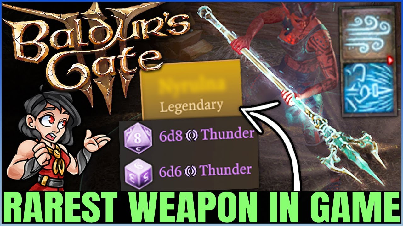 Baldur's Gate 3 - Don't Miss the Rarest Best Legendary Weapon - 1 SHOT ...