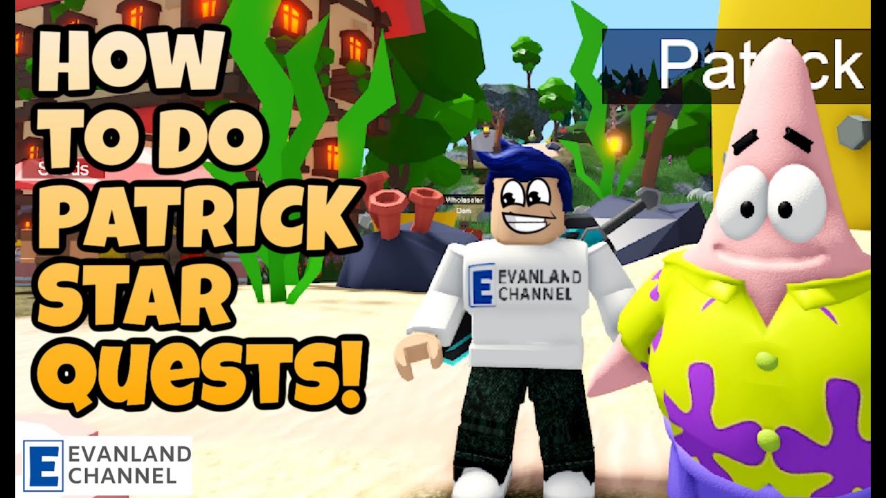 HOW TO DO PATRICK STAR QUESTS IN ROBLOX ISLANDS || COMPLETING PATRICK ...
