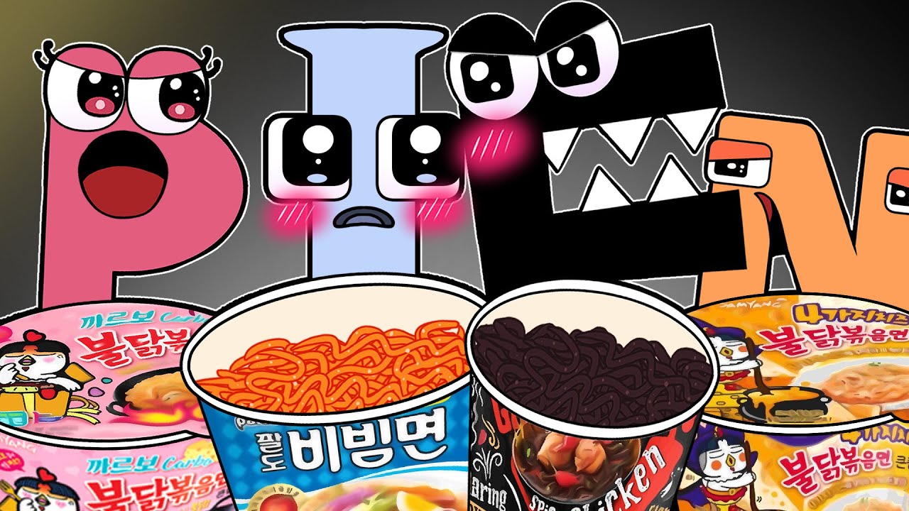 Convenience Store Food Mukbang VS Alphabet Lore COMPLETE EDITION! 6 ...