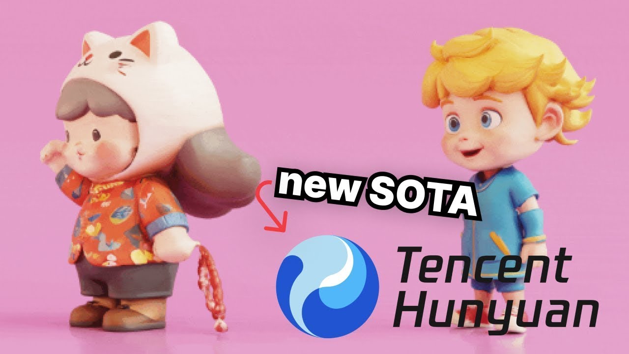 Hunyuan3D-2 was UPDATED (mv and mini) !! The best text to 3D model ...