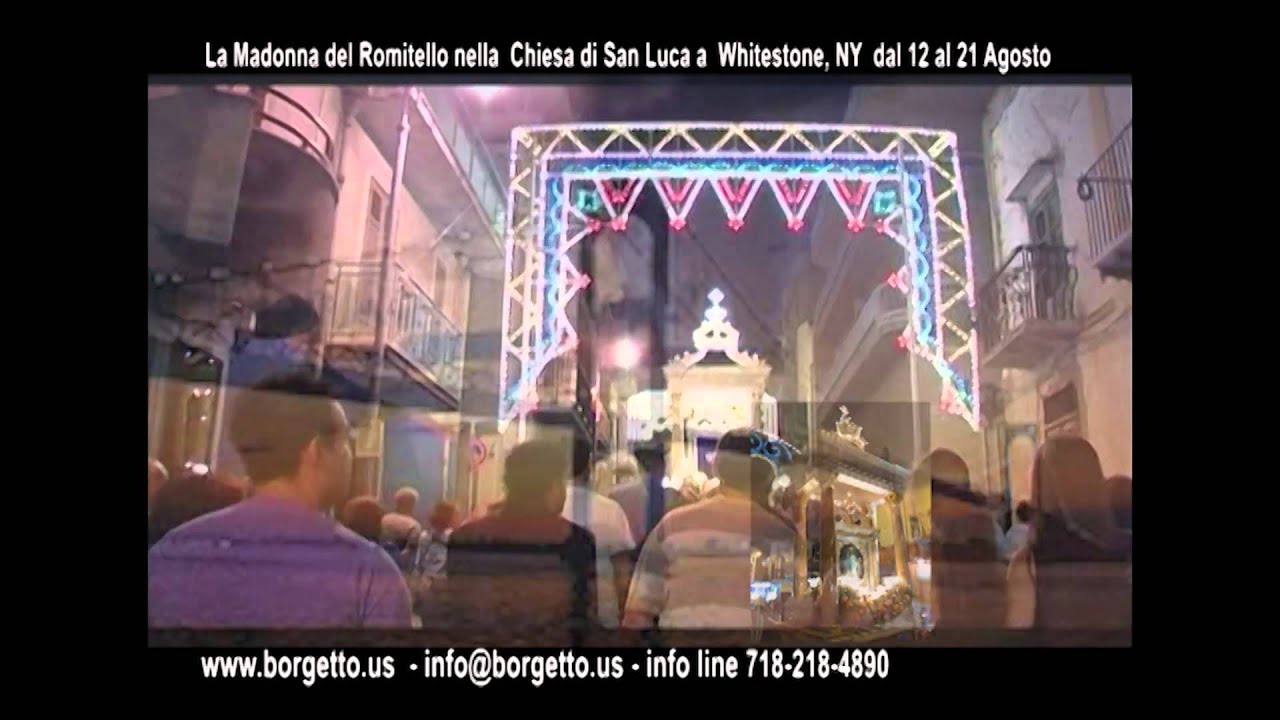 Madonna del Romitello da Borgetto (PA) a New York dal 12 al 21 Agosto ...