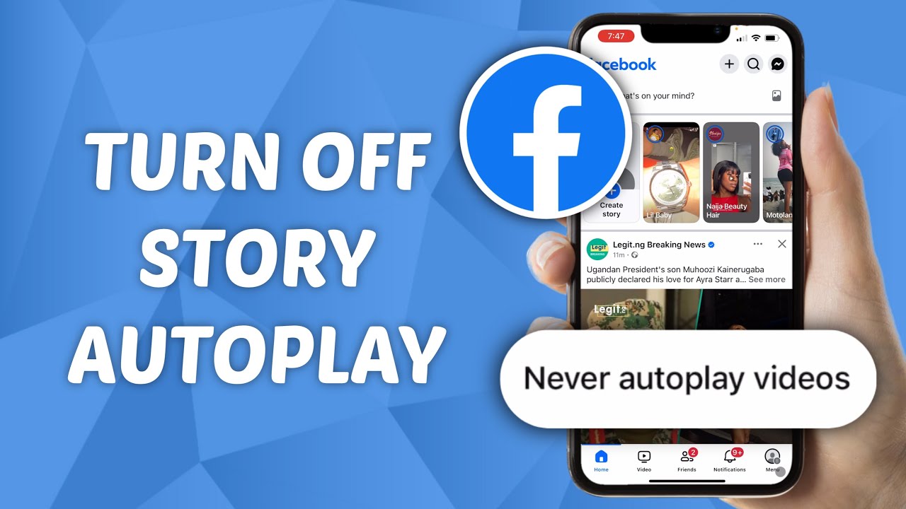 How to Turn OFF Story Autoplay on Facebook - YouTube