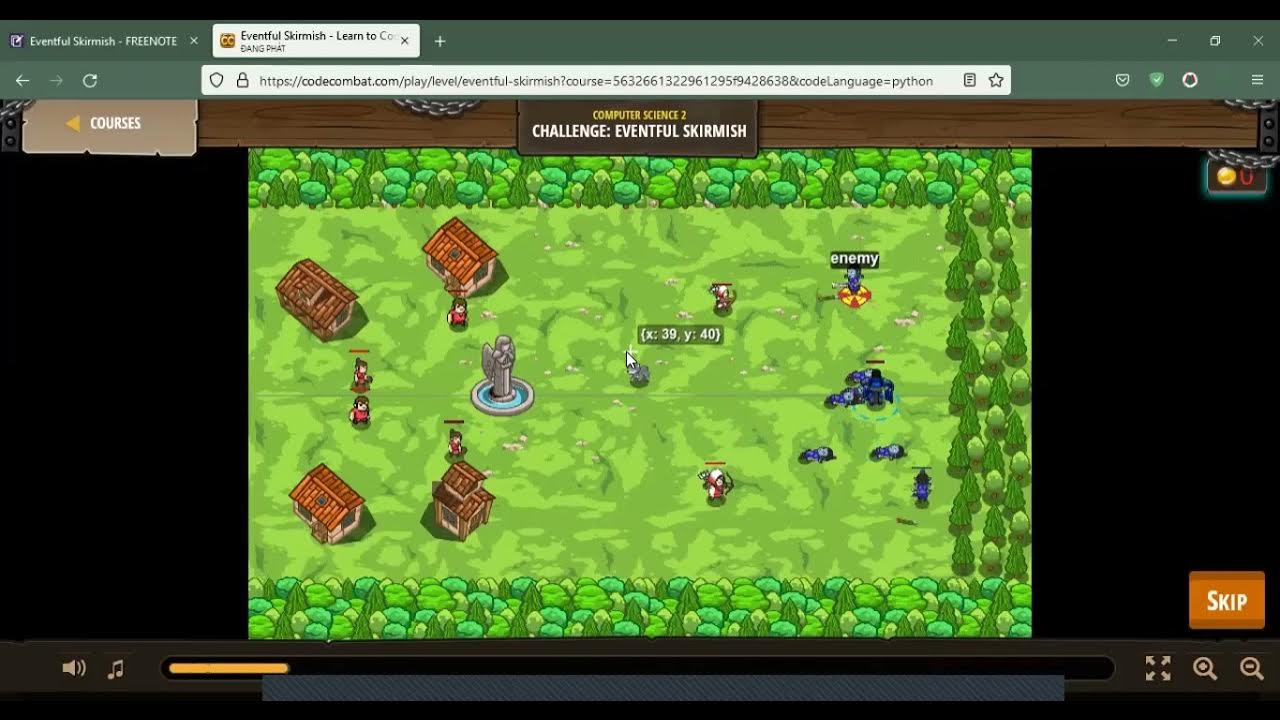Computer Science 2 coding python (Eventful Skirmish) - YouTube