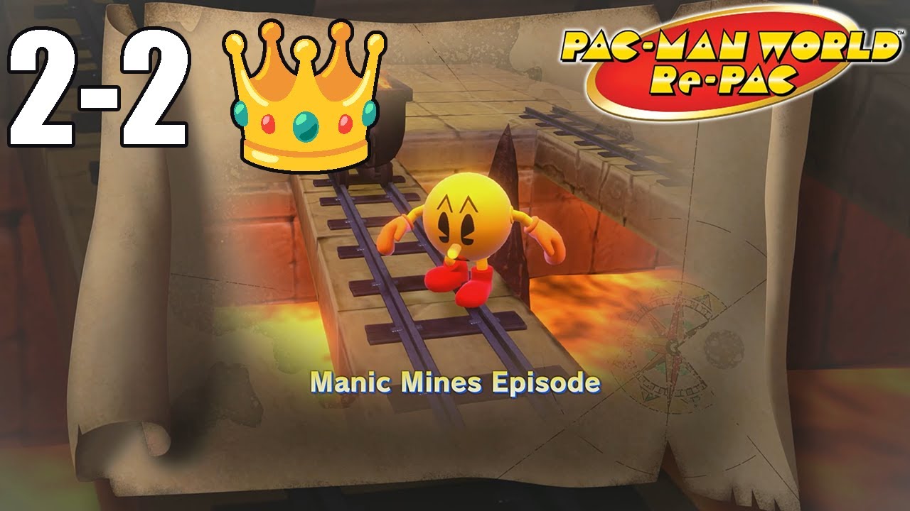 2-2 👑 Manic Mines Episode Pac-Man World Re-Pac Gameplay - YouTube