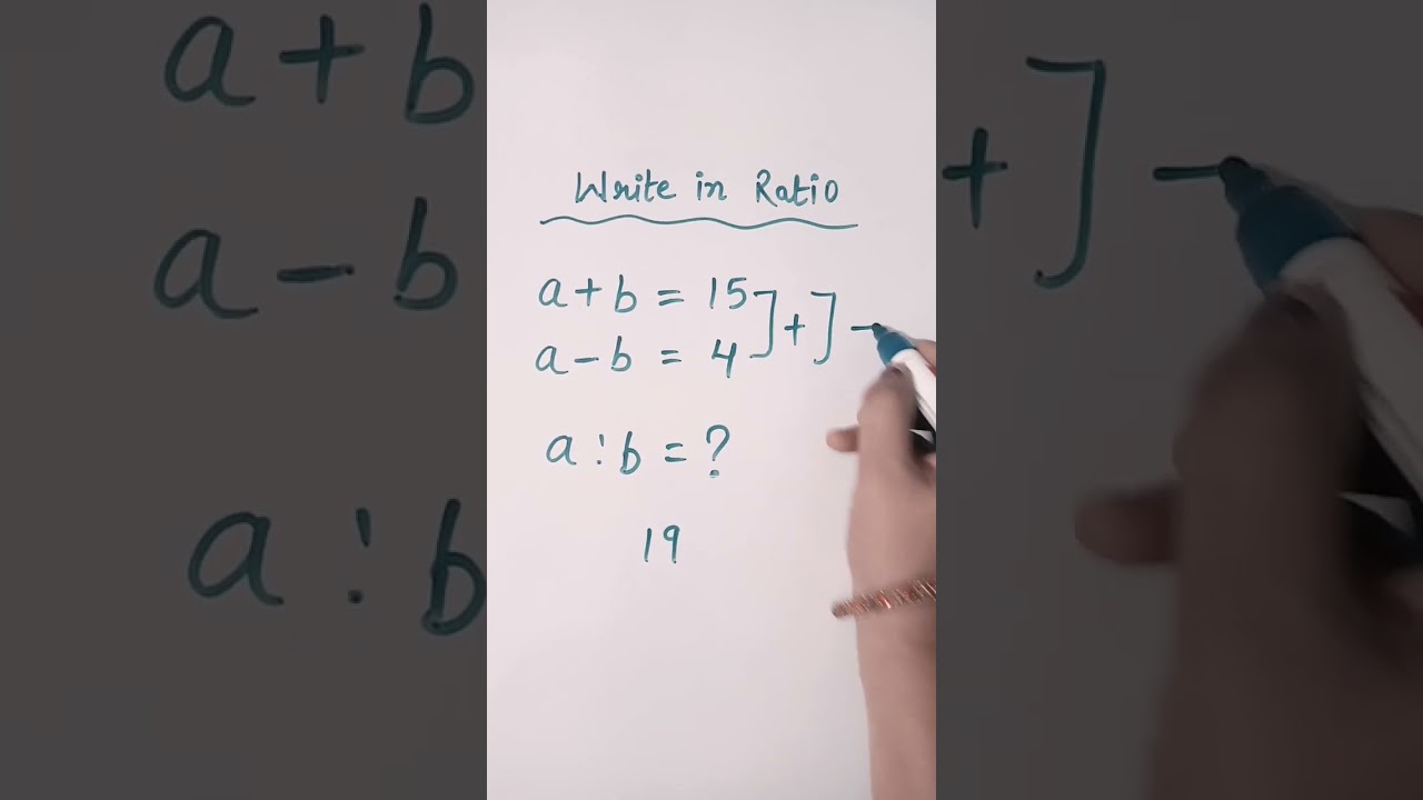 Ratio trick,Write in form of Ratio#ratio#ratiotricks #mathstrick#maths ...